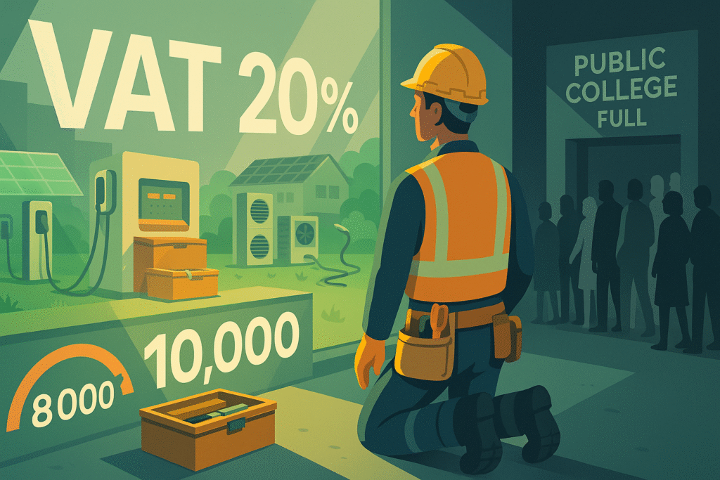 VAT pulls UK electrician training into a tight corner, colleges and ...
